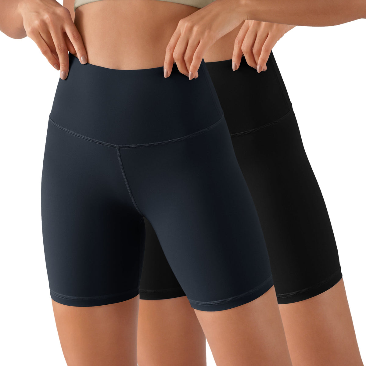 2-Pack 6" High Waist Workout Shorts – ododos